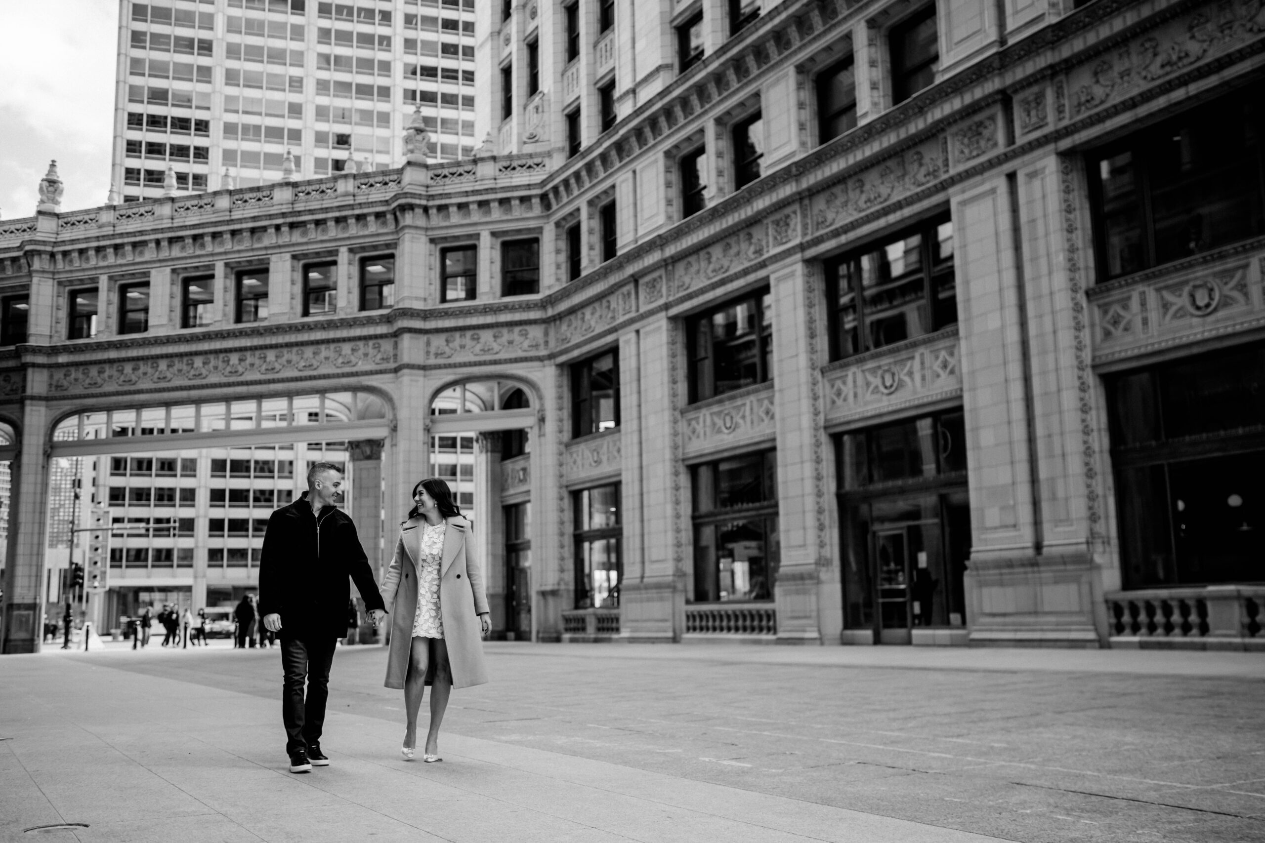Wrigley Building Engagement Photography | Christine & Tony ...